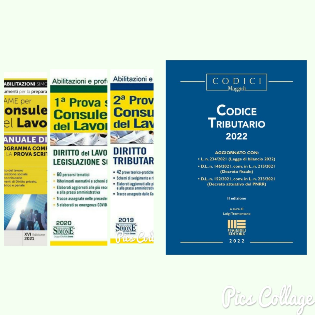 KIT LIBRI PER ESAME CONSULENTE DEL LAVORO per la prova scritta + CODICE ...